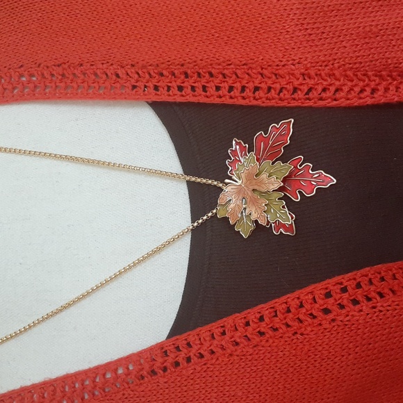 Jewelry | New Fall Leaves Pendant Necklace | Poshmark